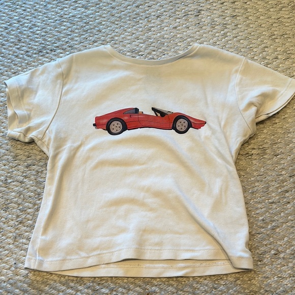 Realisation Par | Tops | Realisation Par White Tshirt With Red Car ...